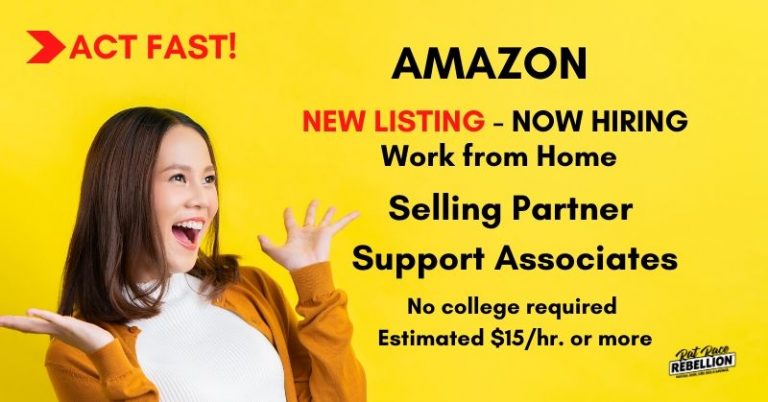 New Work at Home Jobs at Amazon - Selling Partner Support Associates ...