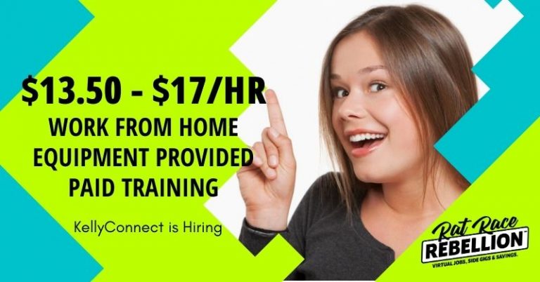 $13.50-$17+ Working from Home for KellyConnect - Equipment & Training ...