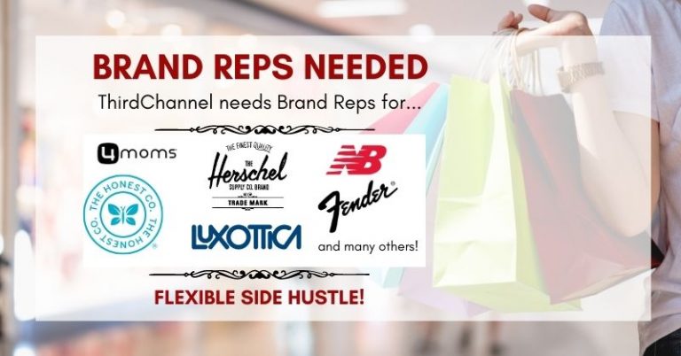 Work as a Brand Rep for Big Brands at Major Stores – Many Part-Time ...