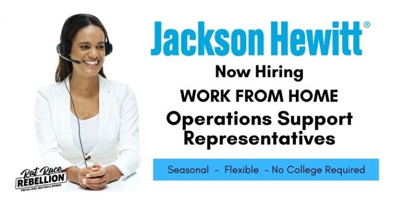 Work from Home for Tax Giant Jackson Hewitt - Seasonal Support Reps ...