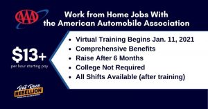 $13+/Hour - Work from Home for AAA - Now Hiring Customer Service Reps ...