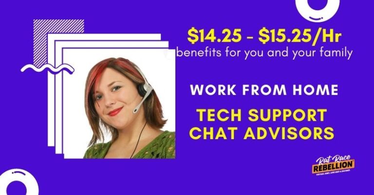 $14.25 - $15.25/Hr Working from Home as a Tech Support Chat Advisor ...