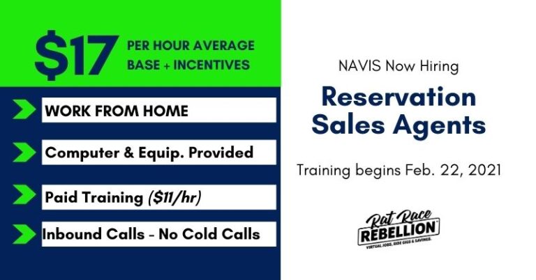 $17/Hr. Working from Home as a Reservation Sales Agent - Computer ...