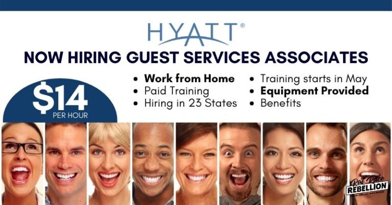 $14/Hr - Hyatt is Hiring Work from Home Guest Services Associates - Rat ...