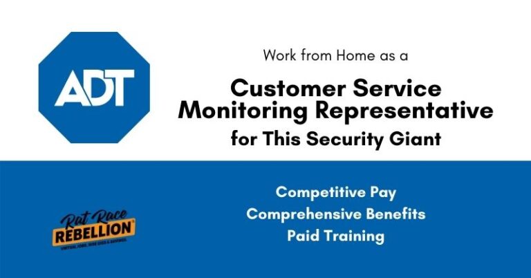 Work from Home as a Customer Service Monitoring Representative for ADT ...
