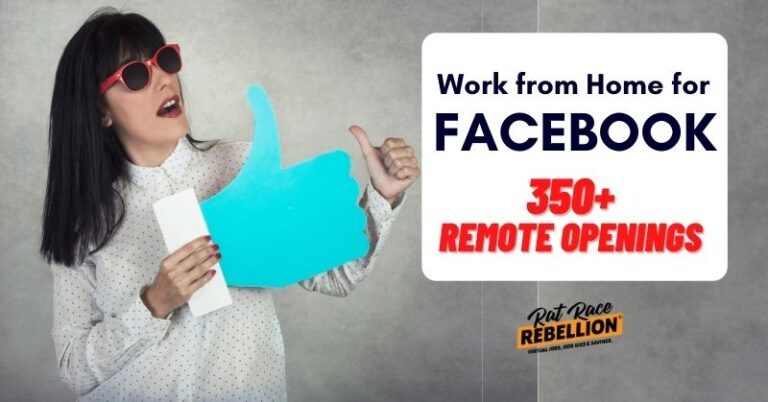 Work from Home for Facebook - 350+ Remote Jobs Posted - Rat Race Rebellion