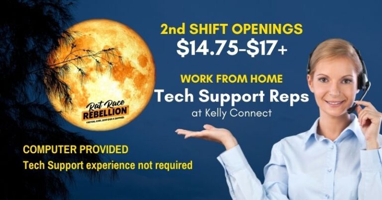 Make $14.75-$17+ Working from Home for KellyConnect - Equipment & Paid ...