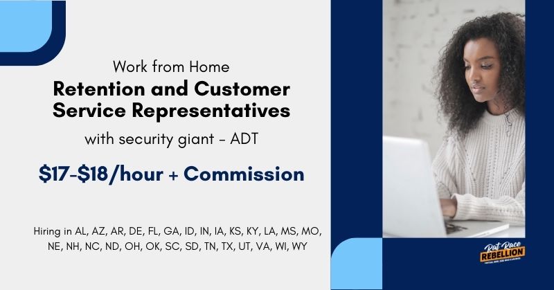 $17-$18/hour + Commission - Work from Home Retention and Customer ...