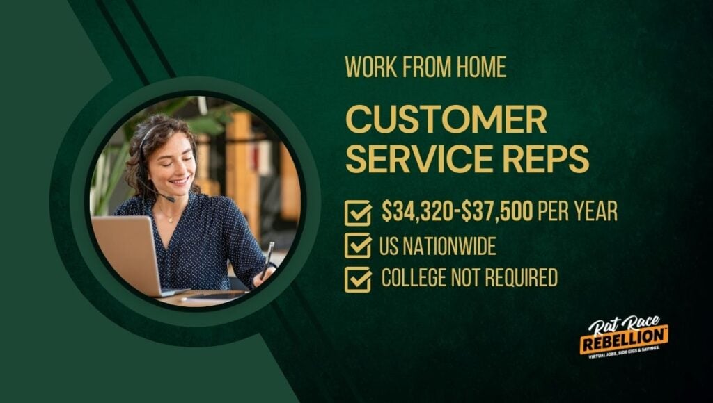 $34,320-$37,500/Yr. - Work from Home Call Center Reps, Nationwide - Rat ...