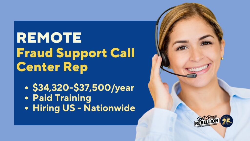 NEW! 📢 Remote Fraud Support Call Center Representative