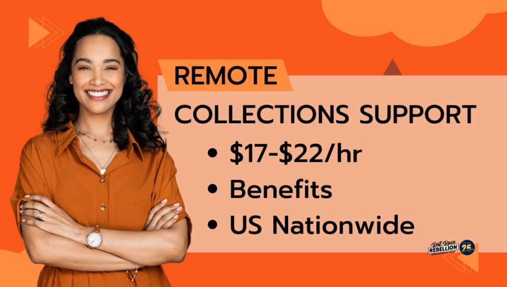 Remote Collections Support: $17-$22/Hr.,