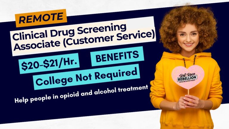 Remote Clinical Drug Screening Associate (Customer Service)