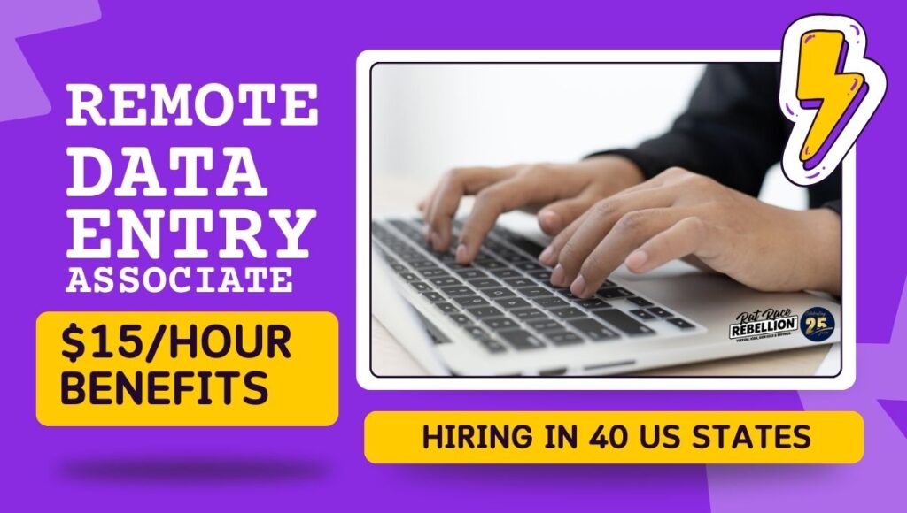 Remote Data Entry Associate: Hiring from 40 States