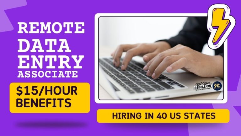 Remote Data Entry Associate: Hiring from 40 States