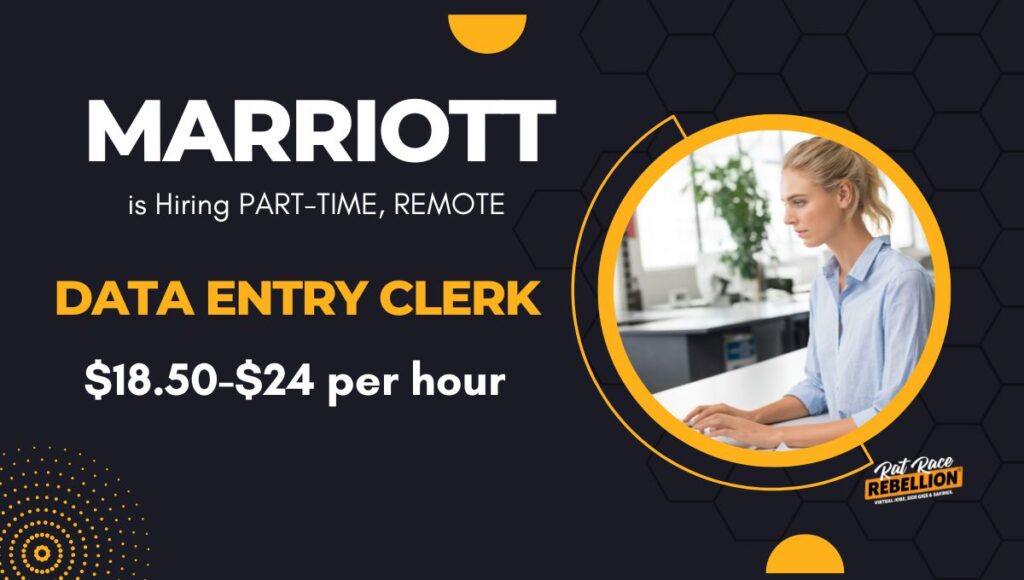 Marriott is Hiring! Remote Part-Time Data Entry Clerk
