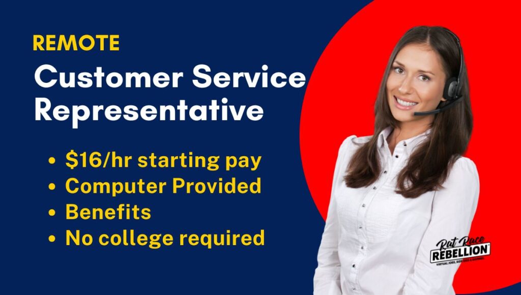 Remote Customer Service Representative Opening